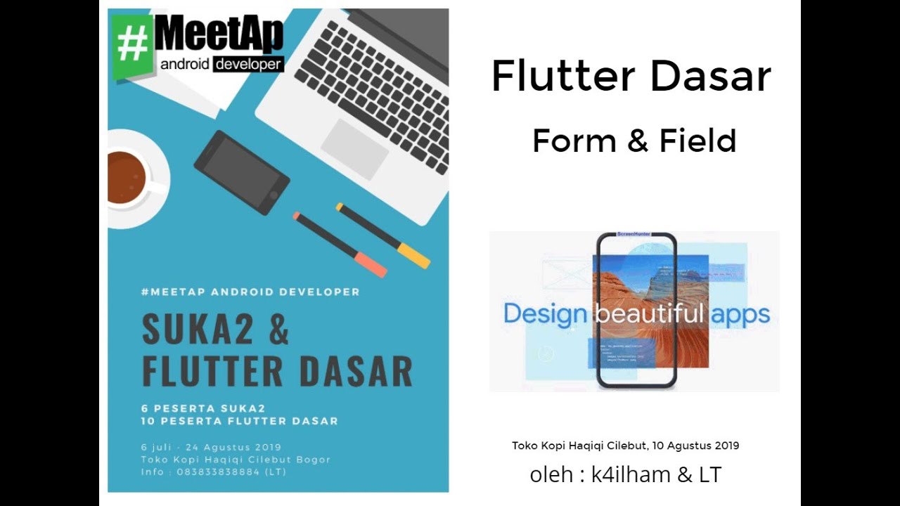 Flutter Tutorial Login Sytem Bagian 4 Form, TextFormField, Inkwell - YouTube
