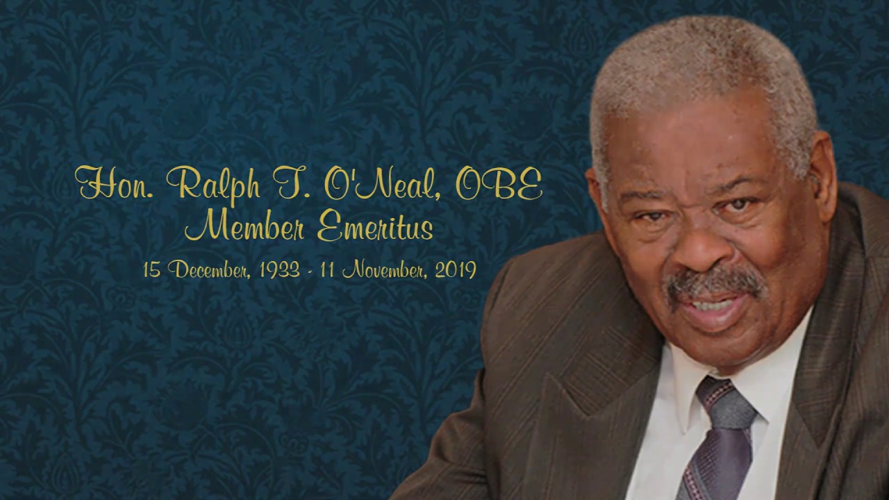 Reflections on Honourable Ralph T. O'Neal, OBE Member Emeritus by ...