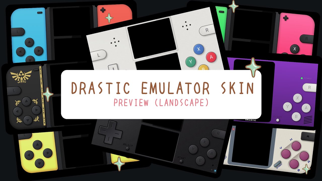 DraStic Emulator Skin Preview (Landscape) | Cute & Realistic Skins ...