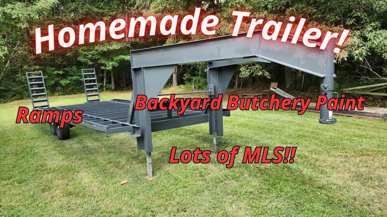 Homemade Trailer Part 7 | Ramps, Paint and MLS!! - YouTube