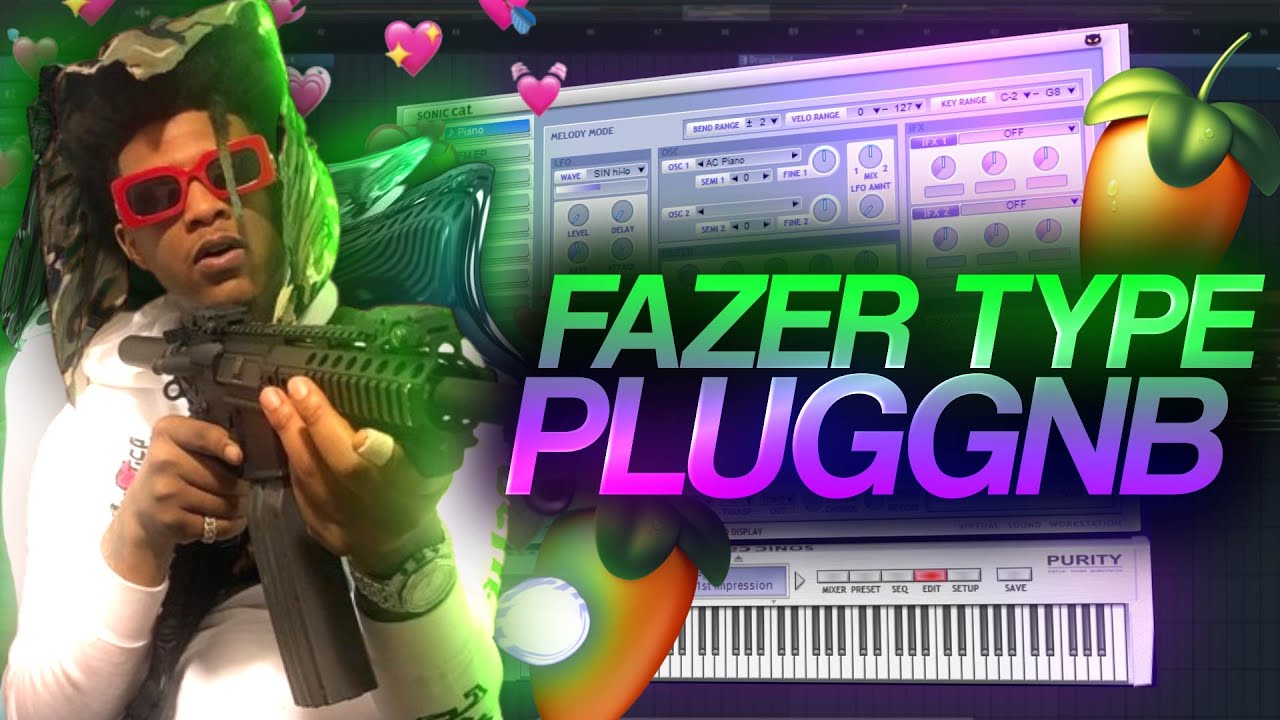 TUTORIAL / Como fazer TYPE BEAT "PLUGGNB' no FL STUDIO 🍑 (Fácil) 💞💔💖💛 ...
