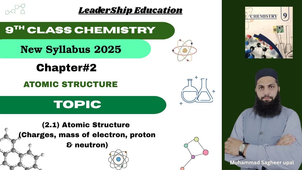 9th Class Chemistry Ch#2 |(2.1Atomic Structure (Charges, mass of ...