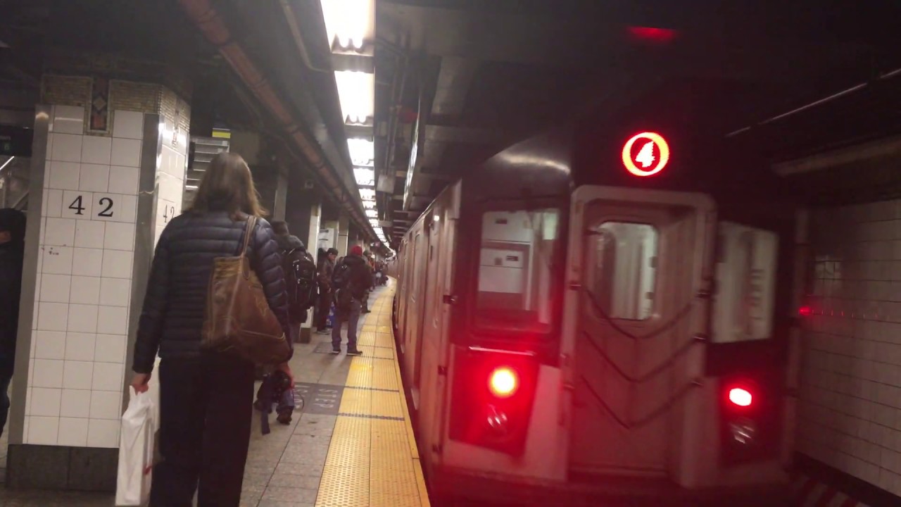 R62A/R142/R142A Uptown 4,5,6 Local Trains At Grand Central 42nd Street ...