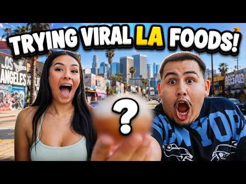 TRYING VIRAL FOODS IN LA *YUMMY AF*
