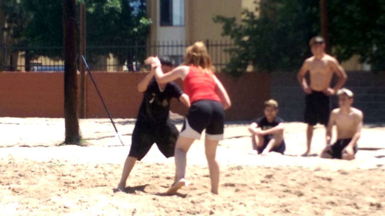 Cassidy Sanchez Beach Wrestling 5/28/16a - YouTube