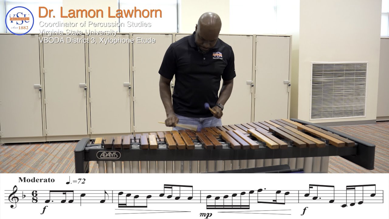 2024 VBODA District 3 Xylophone Etude, Dr. Lamon Lawhorn - YouTube