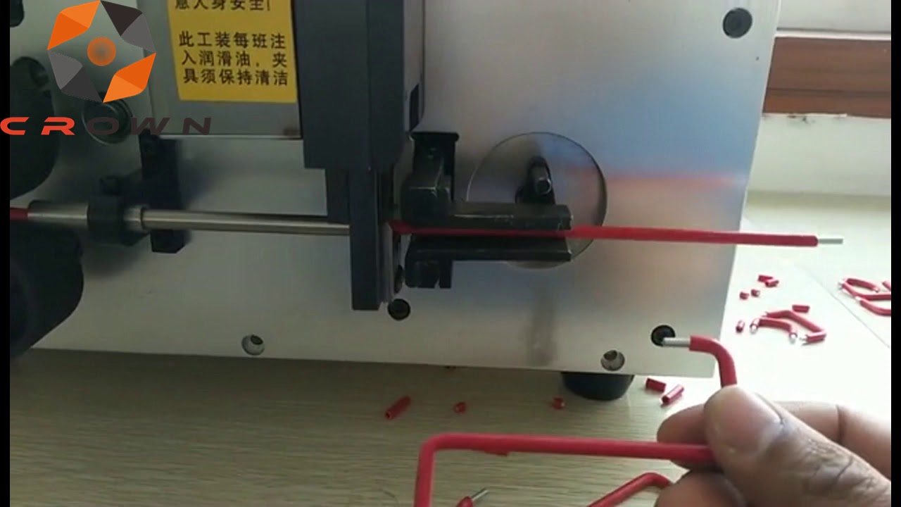 Electrical Cable Cut Bending Machine WL-ZW6 - YouTube