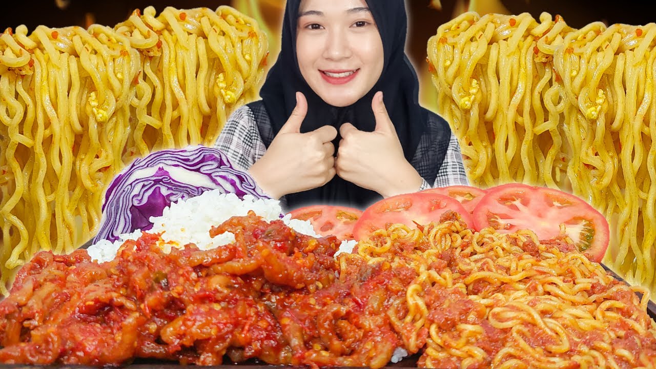 CEKER MERCON TANPA TULANG 🌶 MIE GORENG KORNET BACKSOUND TETANGGA RIBUT ...
