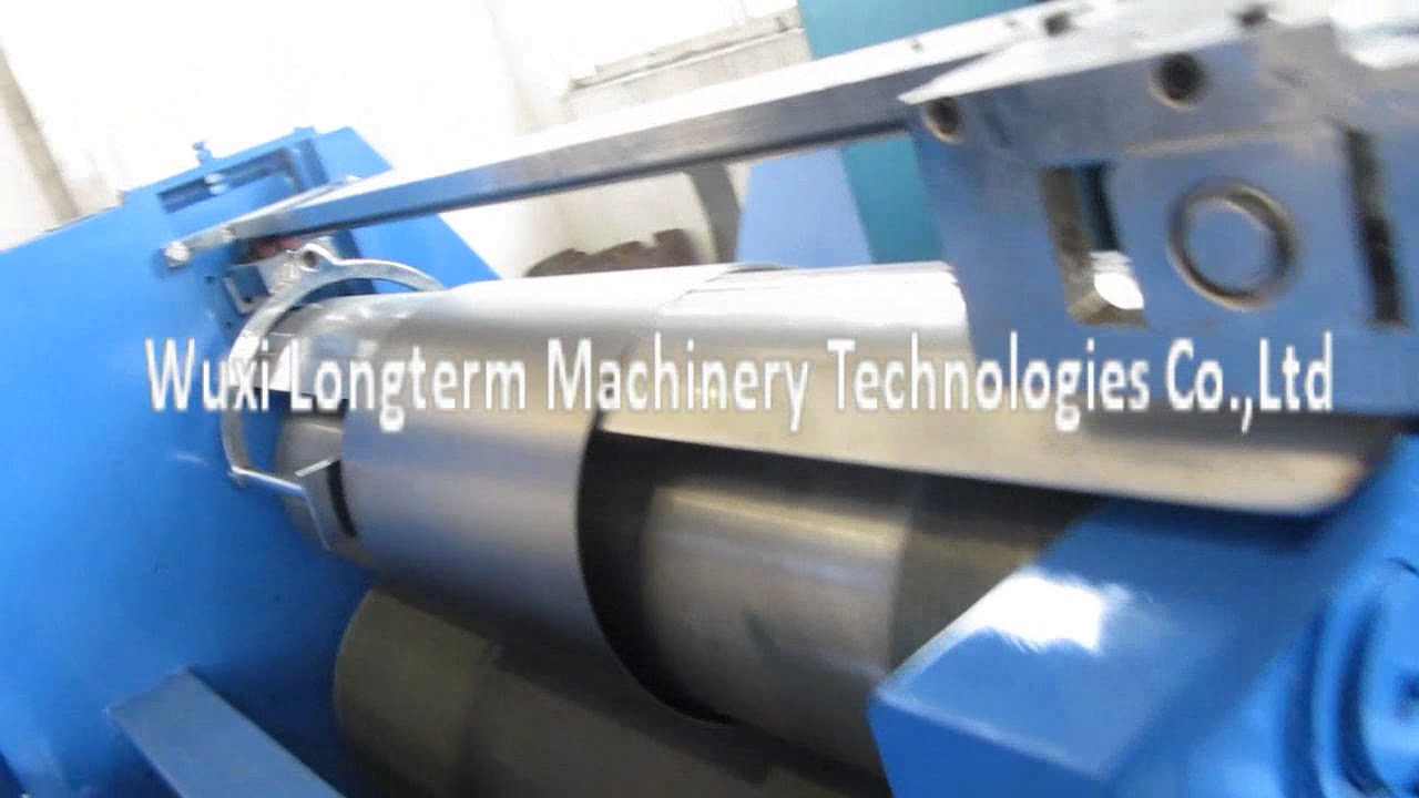 Hydraulic two roller rolling machine - YouTube