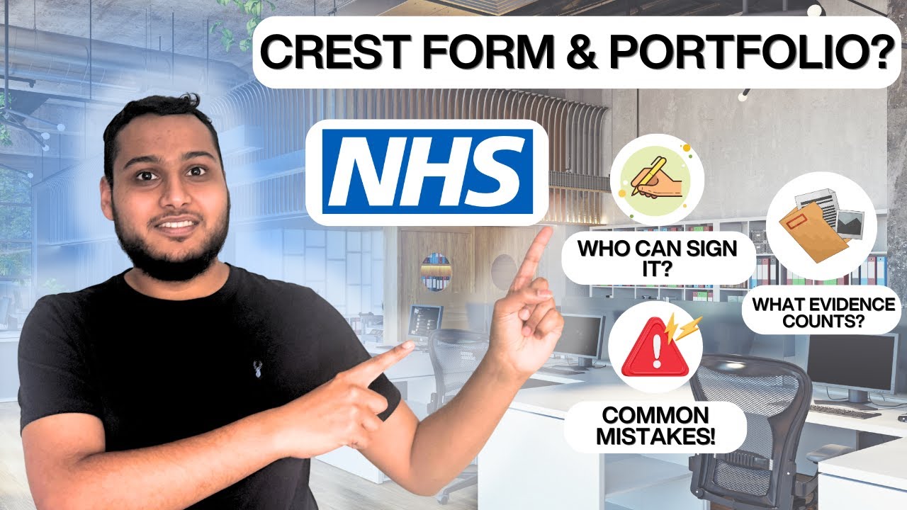 How to Build Your NHS Portfolio & Get the CREST Form Signed (IMG Doctor ...