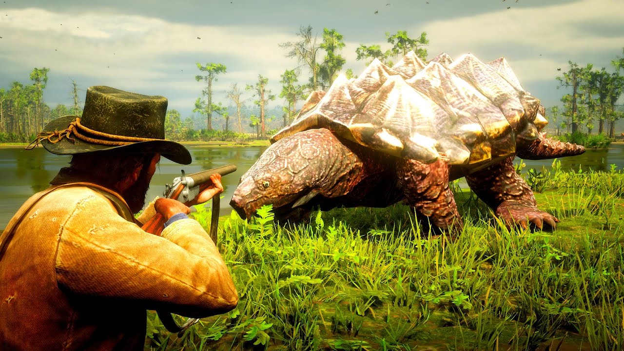 TROUVER LA TORTUE ALLIGATOR LÉGENDAIRE RED DEAD REDEMPTION 2 - YouTube