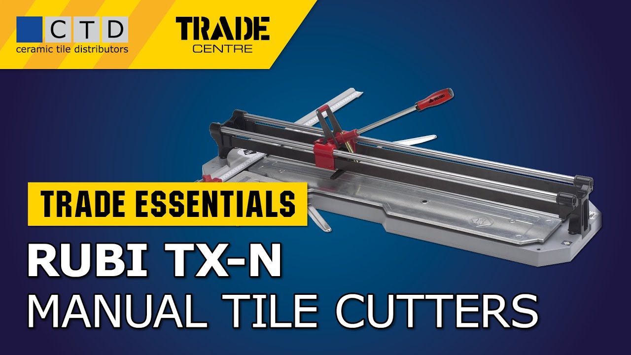 Rubi TX-N Manual Tile Cutters - YouTube