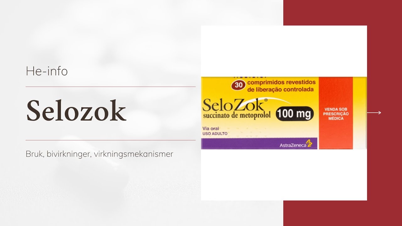 #Selozok : Indikasjoner, kontraindikasjoner, dosering, bivirkninger ...