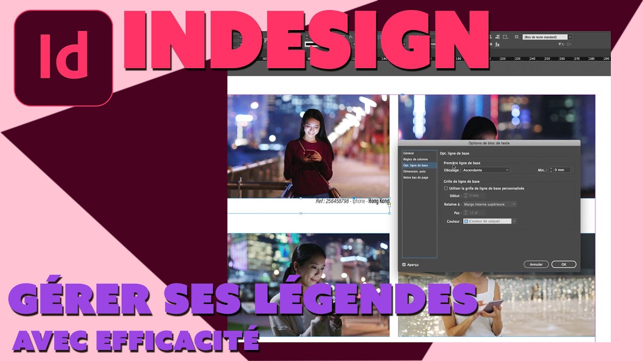 Indesign - Astuces - Gérer ses légendes - YouTube