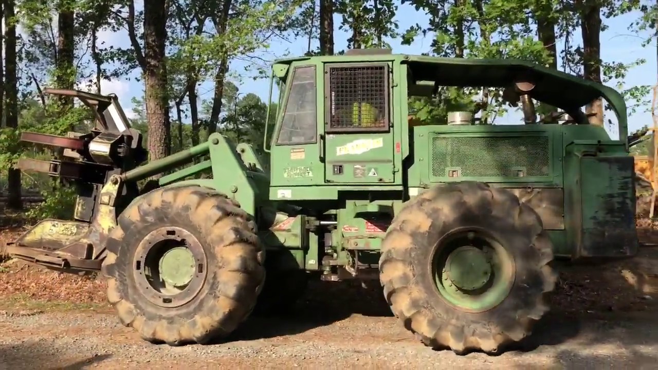 Franklin 3400 Feller Buncher || 2018 || Logging Life - YouTube