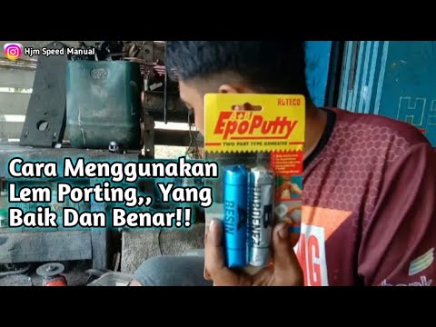 Cara Menggunakan Lem Porting yg baik//ngelem adaptor oc mio - YouTube