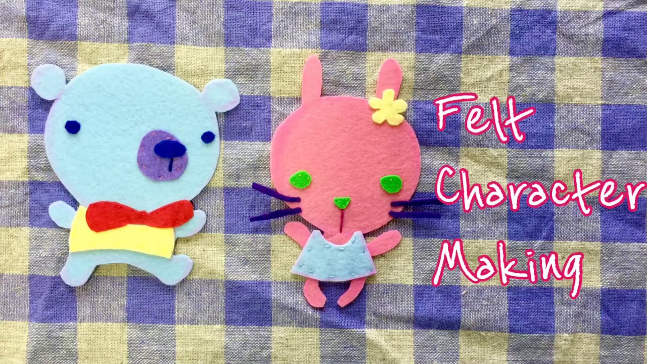 How to Make Cute Animal Character with Felt - YouTube