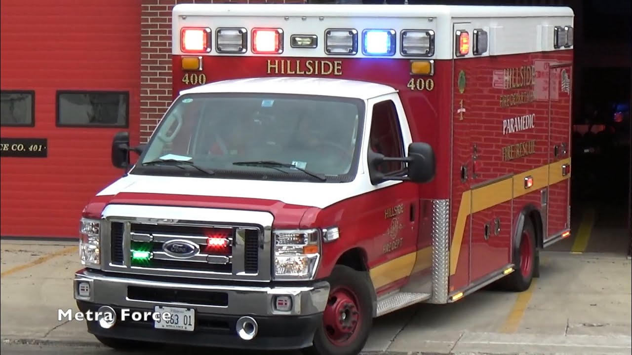 Hillside IL Fire Dept Ambulance 400 Responding - YouTube