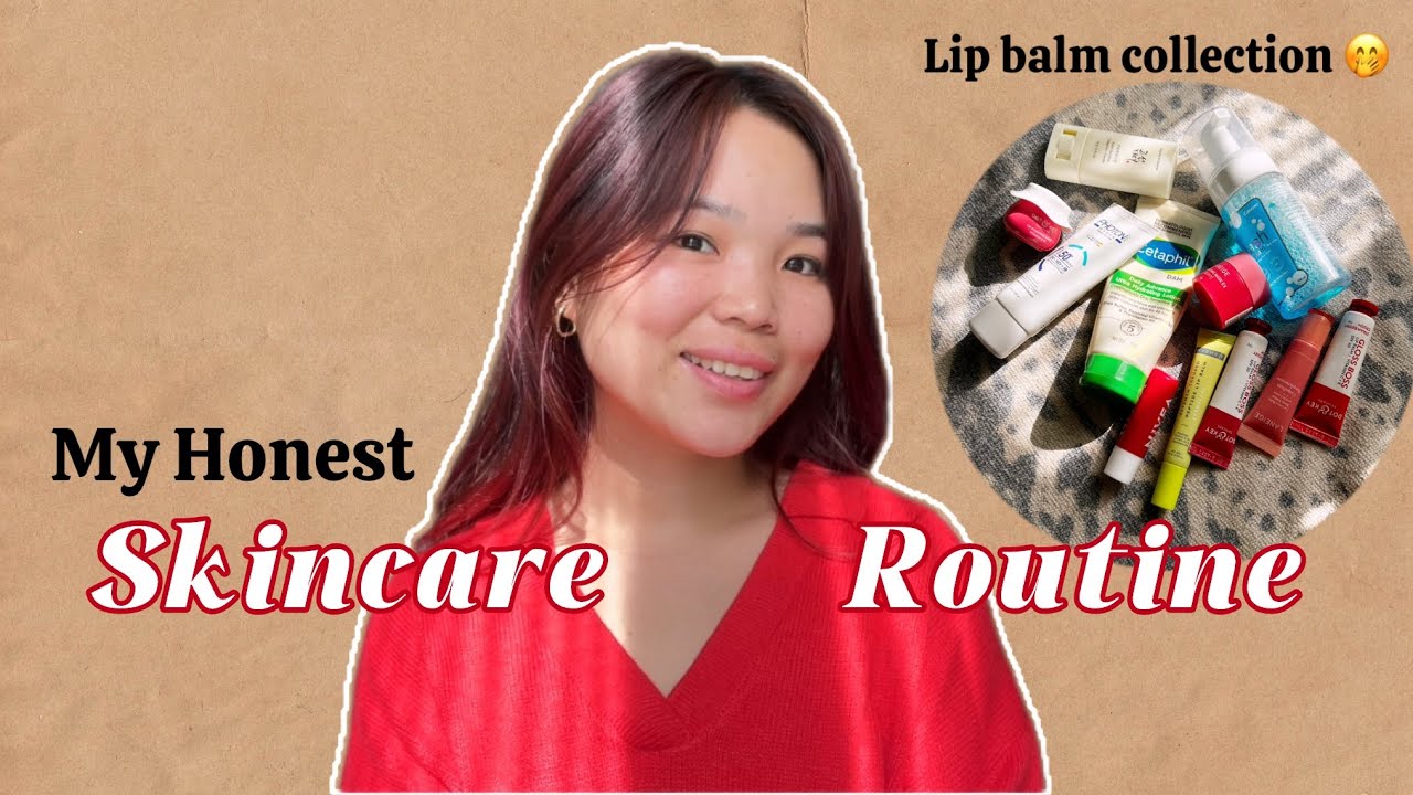 My Updated SKINCARE Routine💌 | lip balm collection - YouTube