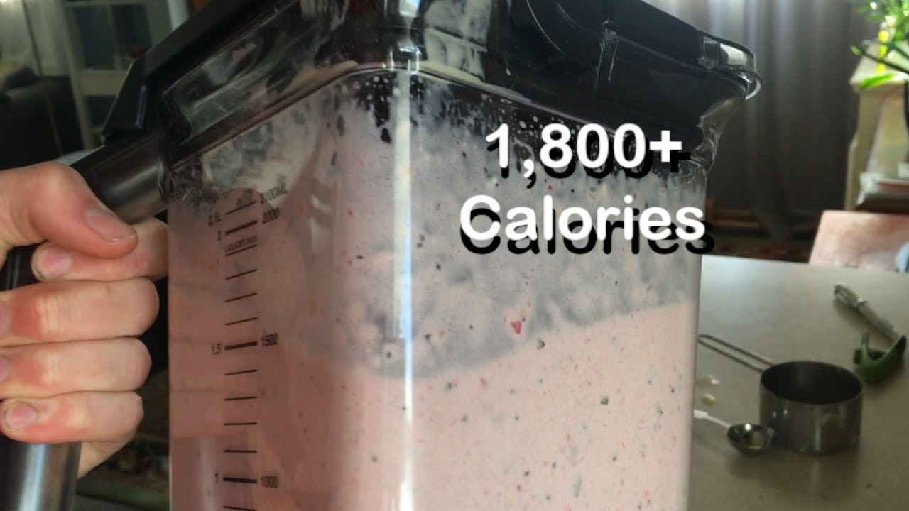 How to Drink 2,000 Calories in 5 Minutes (Mass Gainer Shake Recipe ...