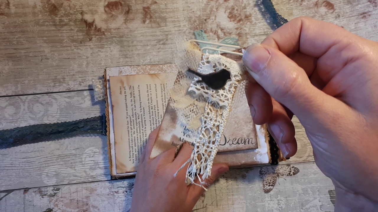 Vintage/Gothic Raven art Journal. Mixed media junk journal. Art Journal ...