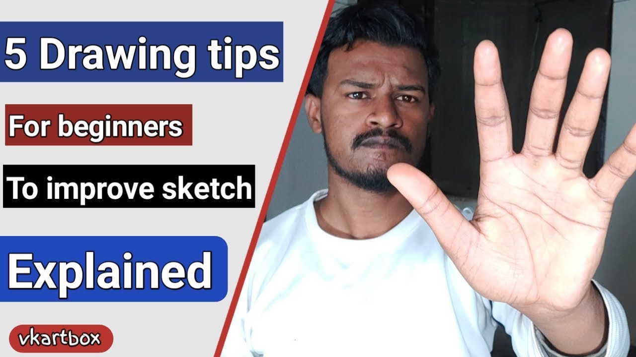 5 BASIC DRAWING TIPS for Beginners to improve your SKETCH - YouTube