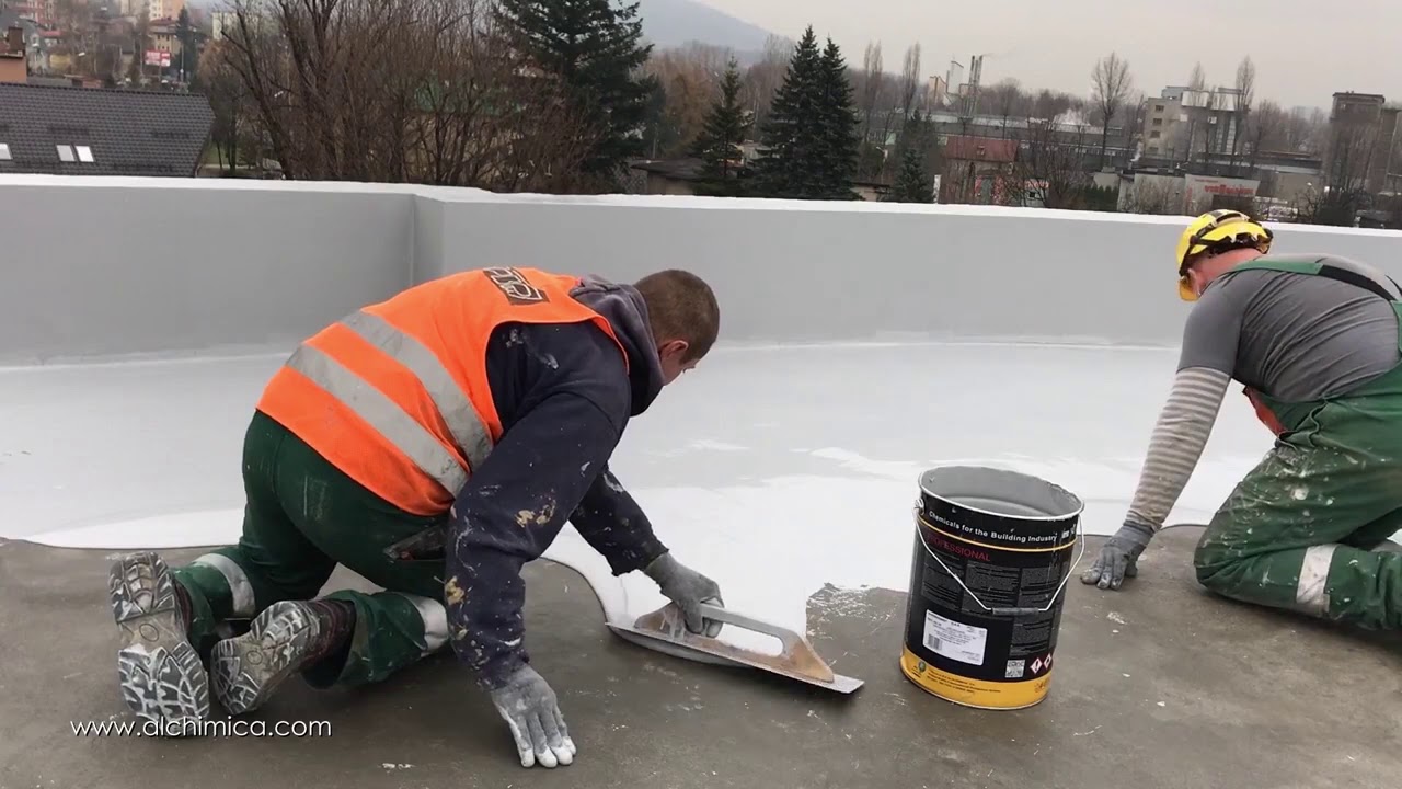 Alchimica Roof & terrace waterproofing with HYPERDESMO - YouTube