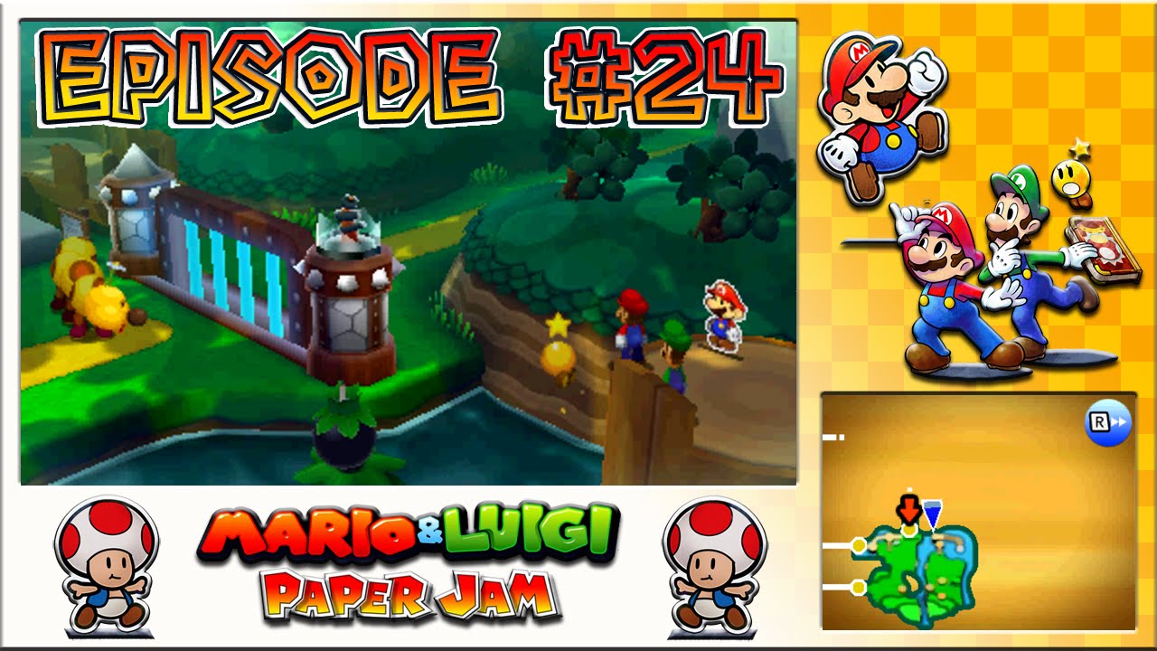 Mario & Luigi: Paper Jam - Nabbit, Bomb Derby & Break The Gate ...