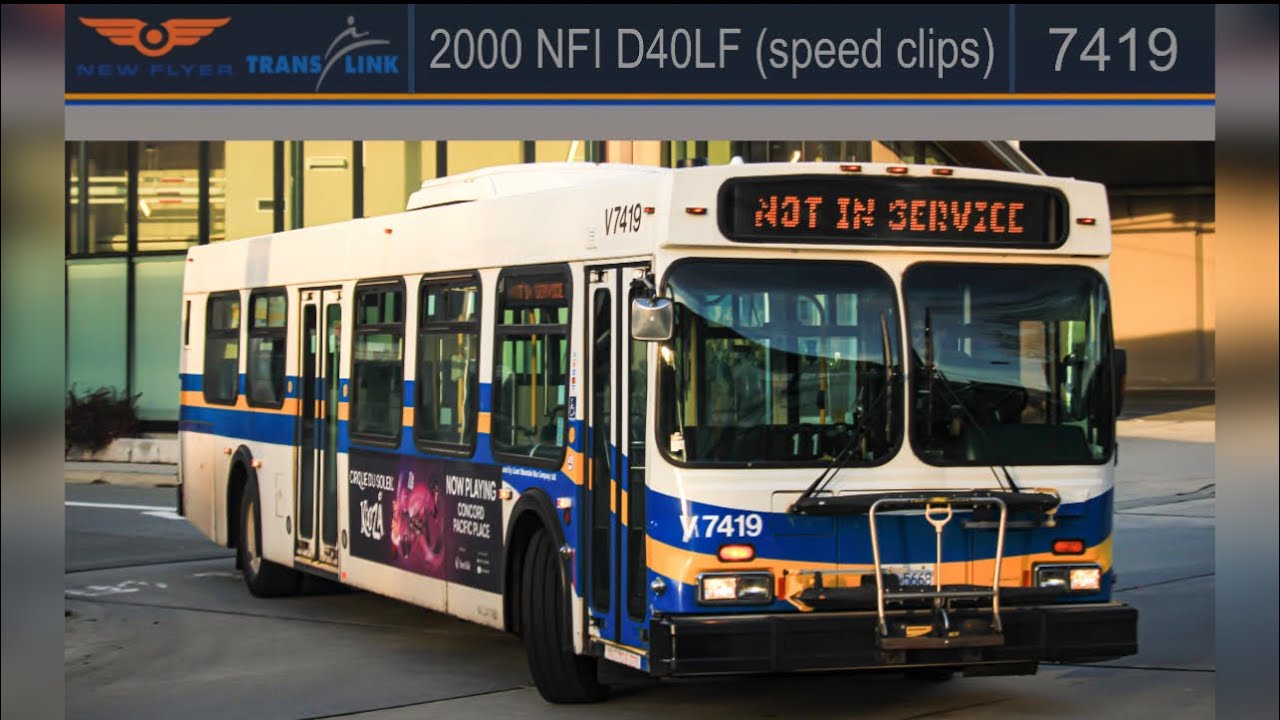 TransLink 2000 NFI D40LF /7419/ route 25 (speed clips) - YouTube