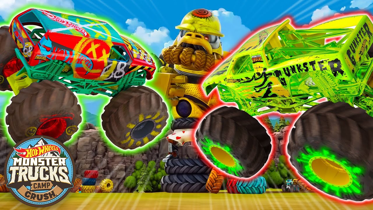 Hot Wheels Monster Trucks Compete in Smashing and Crashing Courses ...