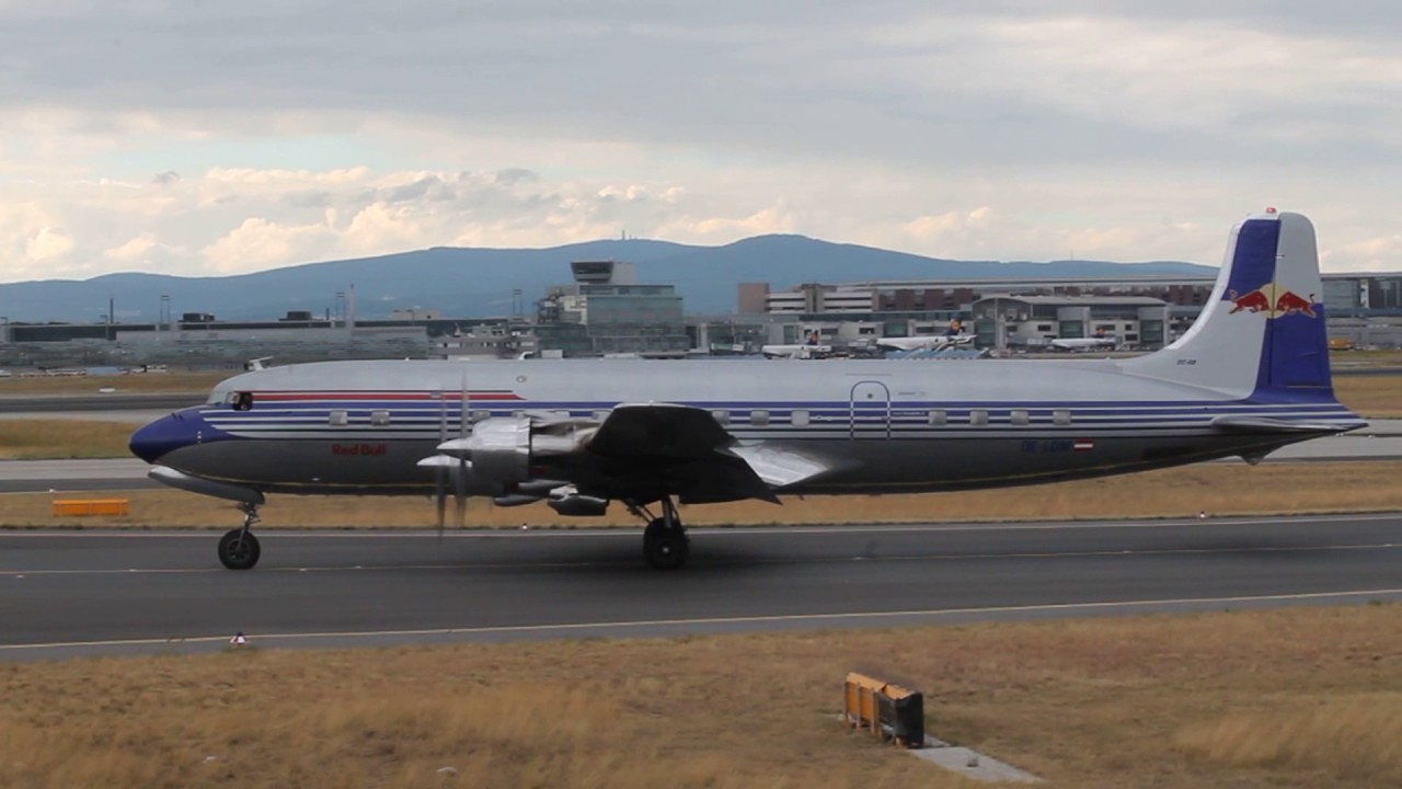 Douglas Company DC-6 Red Bull - YouTube