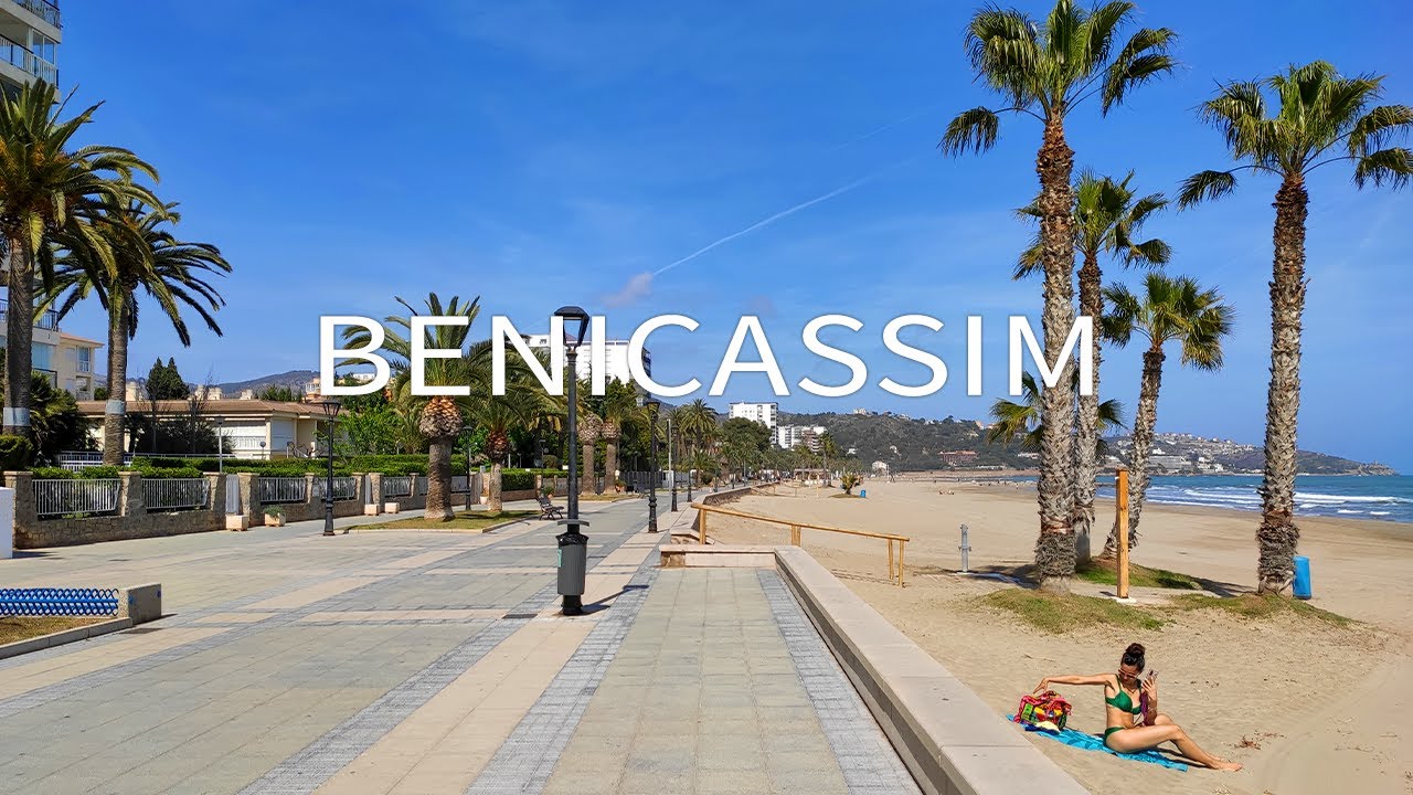 Benicassim Spain 🇪🇸 Walking Tour in 4K | Explore the Valencian ...