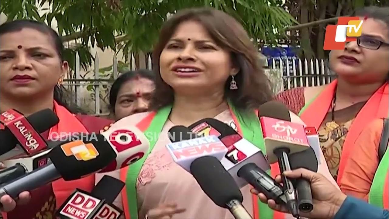 BJP leader Pinky Pradhan takes a dig at BJD - YouTube