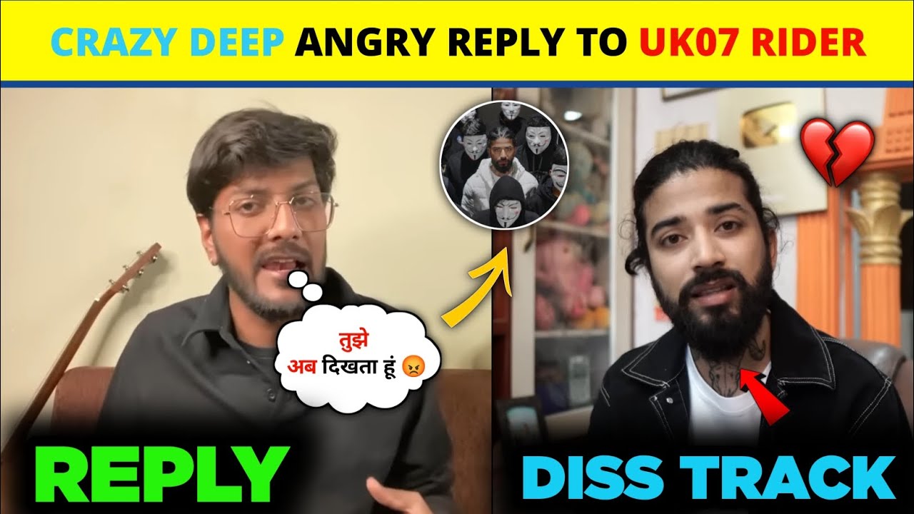 Crazy Deep Direct "REPLY" to UK07 Rider 🤬 | Crazy Deep vs UK07 Rider ...