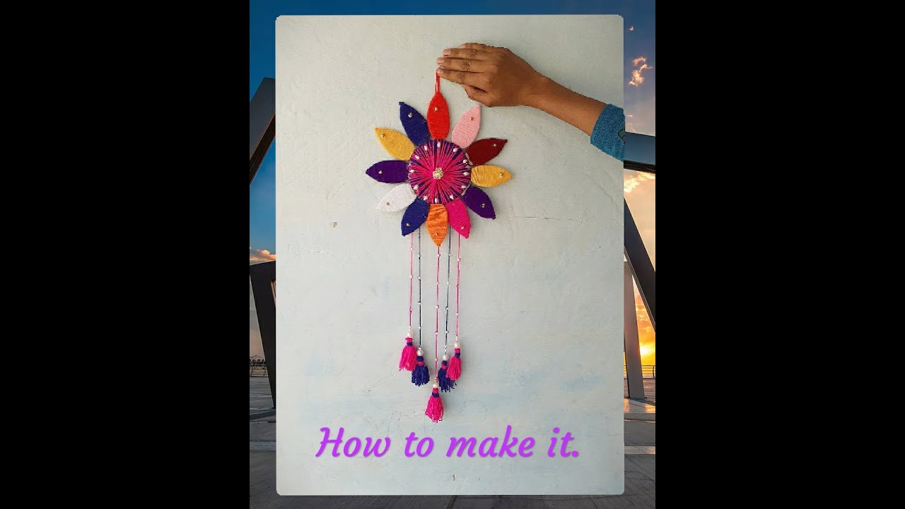DIY A Beautiful woolen craft for home decoration @Woolen Craft ||Apna ...