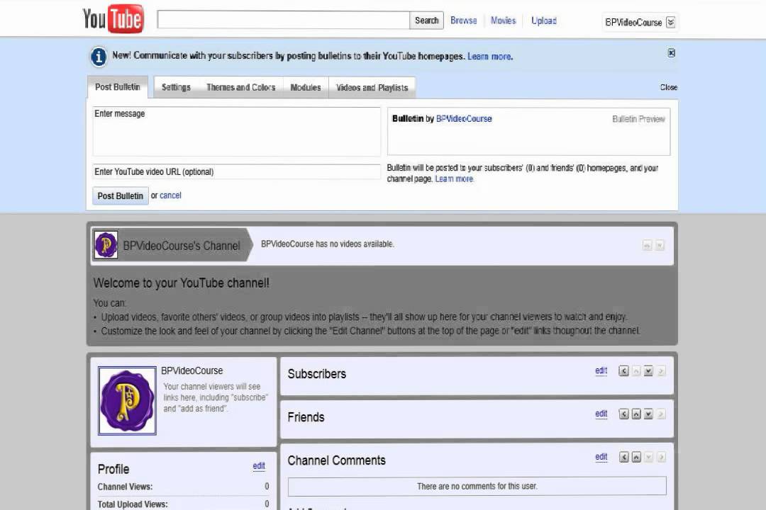 Day 1 - How To Setup A YouTube Account - FREE Video Course By Brand ...