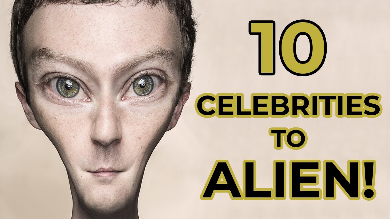 Celebrity to Alien! + Photoshop timelapse - YouTube