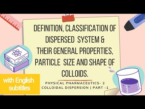 Definition, Classification of Dispersed System, shape and size of ...
