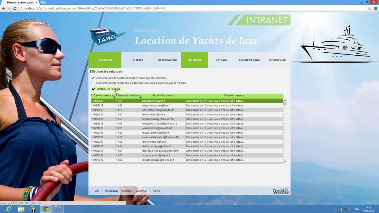 Intranet, agenda et planification de procédures dans WEBDEV - YouTube
