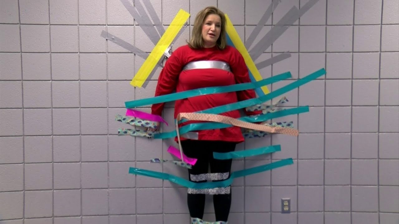 Students tape Bonsack Elementary principal to a wall for a good cause ...