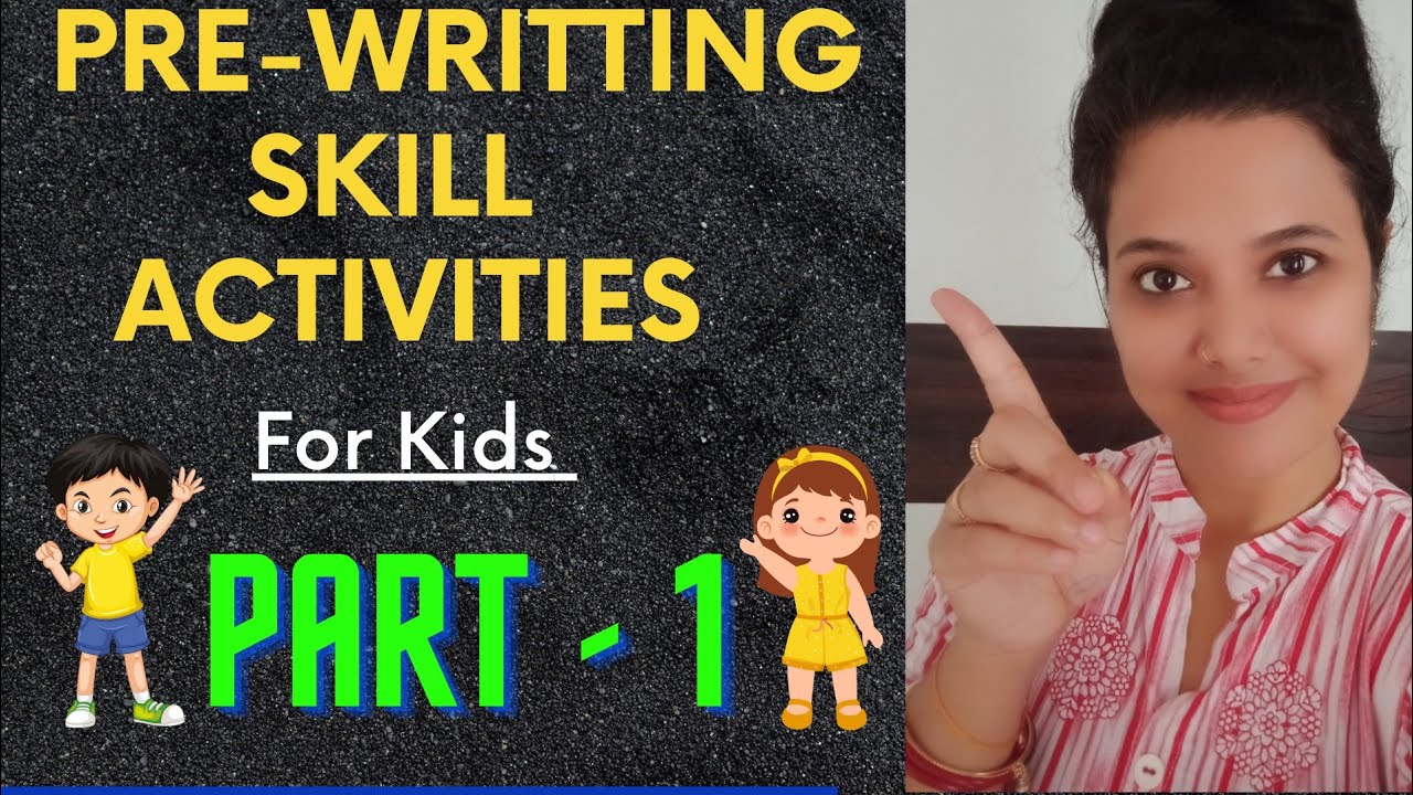 PRE WRITTING Activities (part 1) II बच्चों को pre writing कैसे कराएं ...