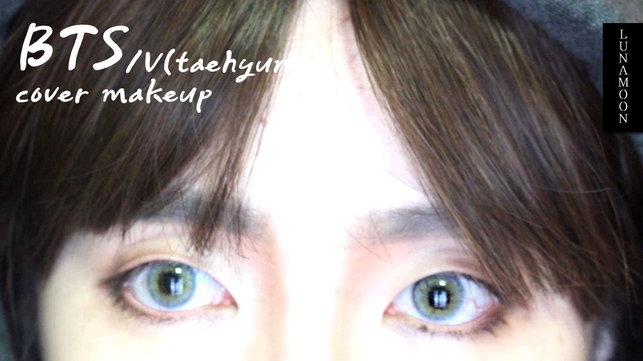 방탄소년단 뷔 메이크업ㅣBTS V taehyung makeup tutorialㅣ무쌍 메이크업 - YouTube