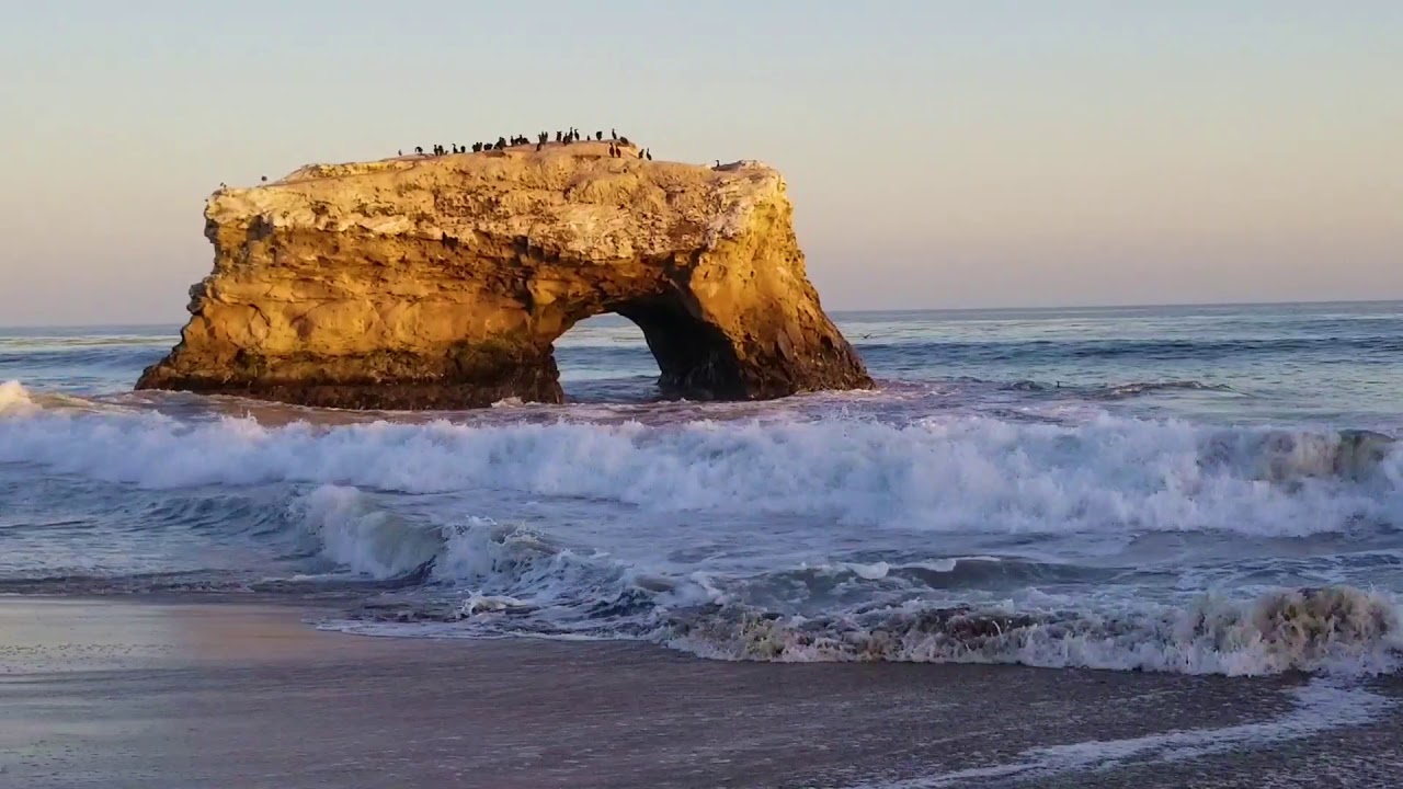 Natural Bridge State Beach - YouTube