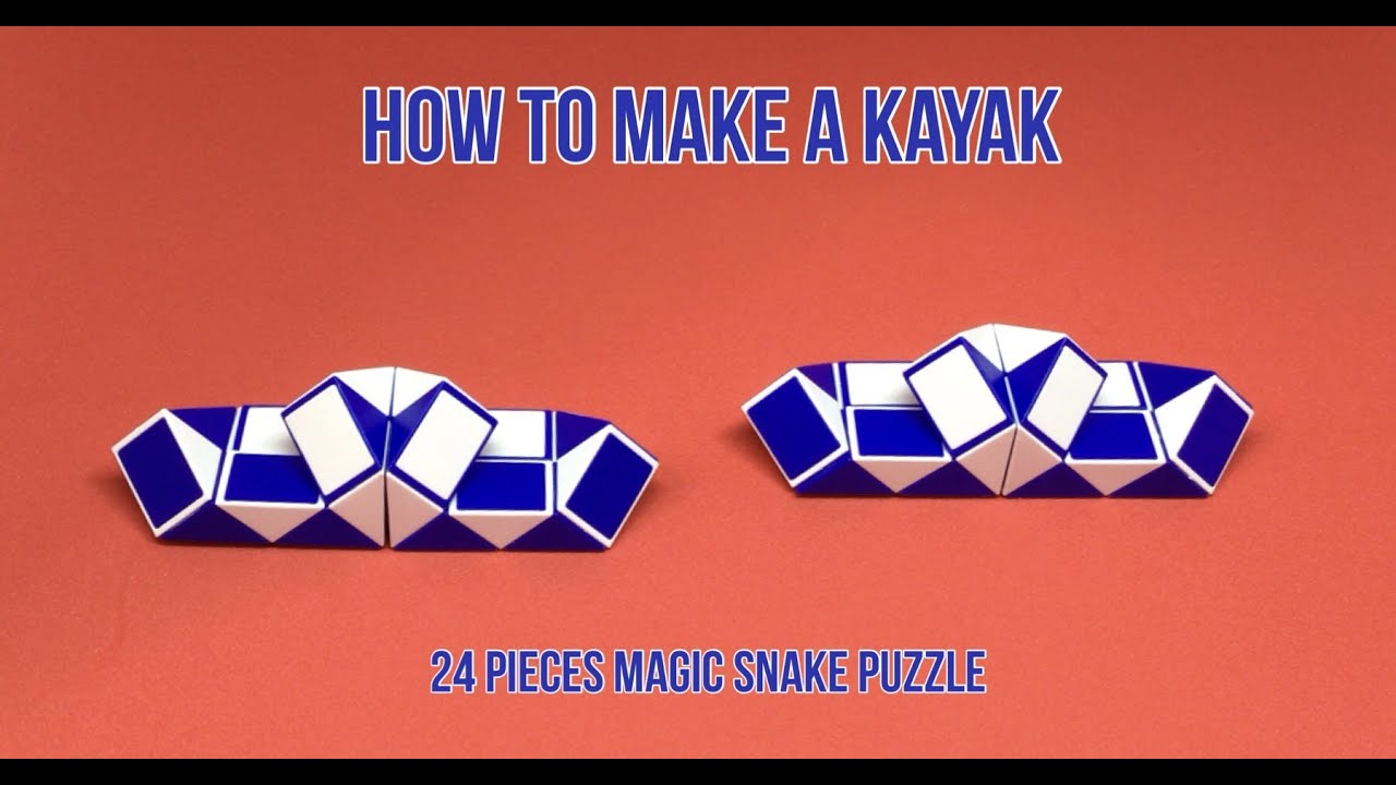 How To Make A Kayak - 24 Pieces Magic Snake Puzzle - YouTube