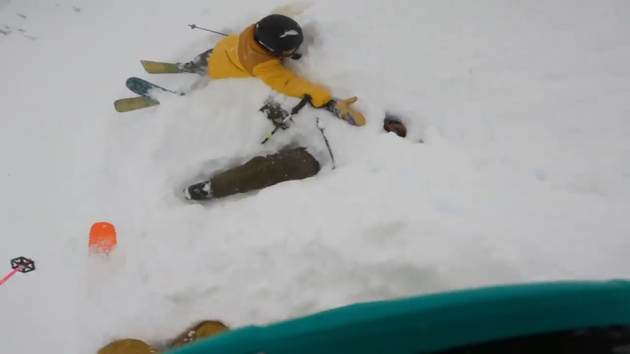Skier Says It Was ‘Scary’ Being Buried in 3 Feet of Snow - YouTube