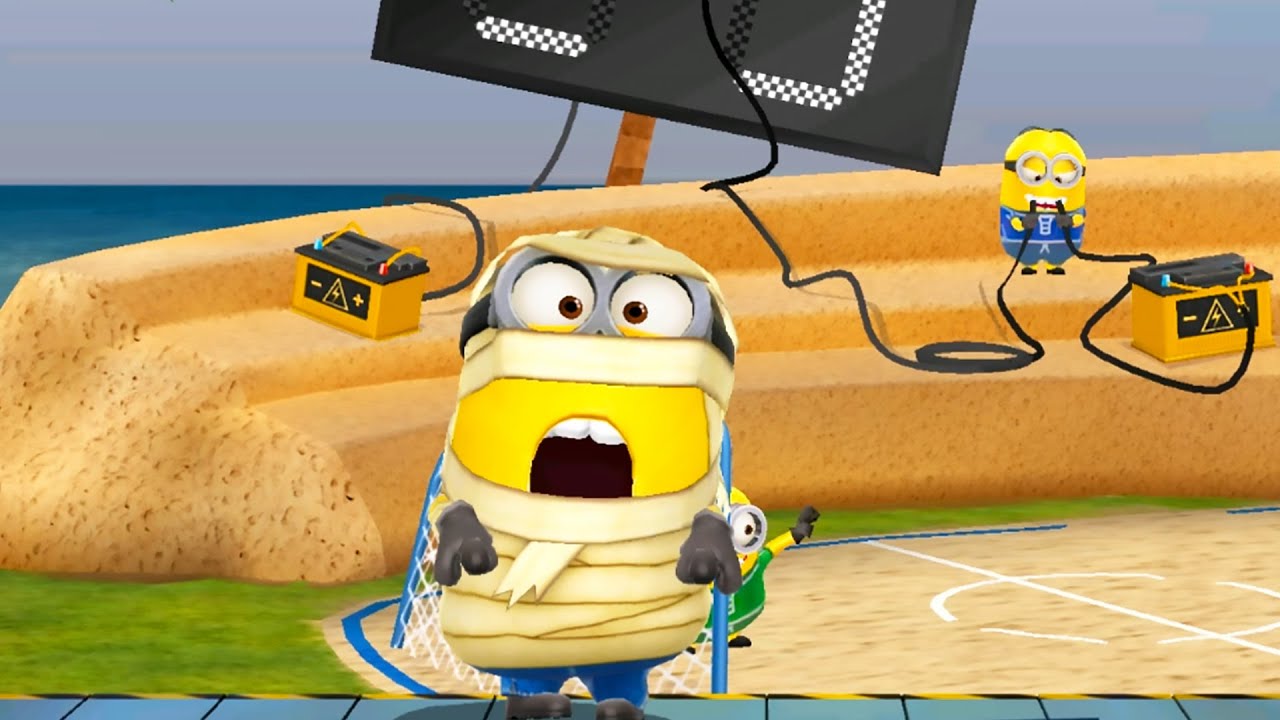 Mummy Minion Visits in Brazilian Soccer ! Despicable Me minion rush ...