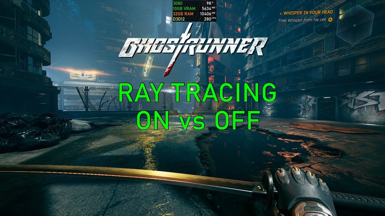 GhostRunner 2020: Ray Tracing On vs Off - YouTube