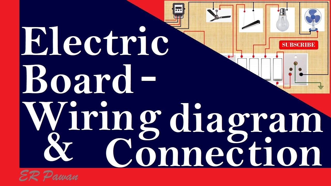 Electrical house wiring diagram | Electricals wiring | How to connect ...