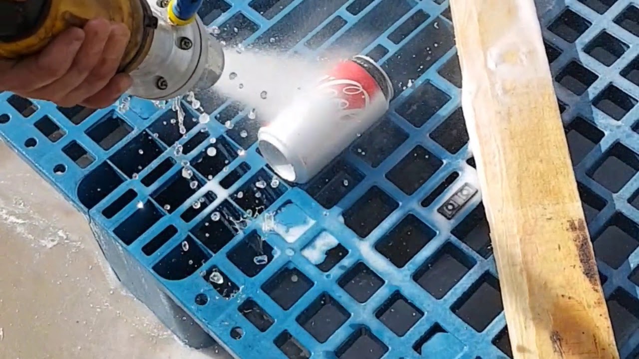 Soda Blasting a Soda Can - Wow! - YouTube