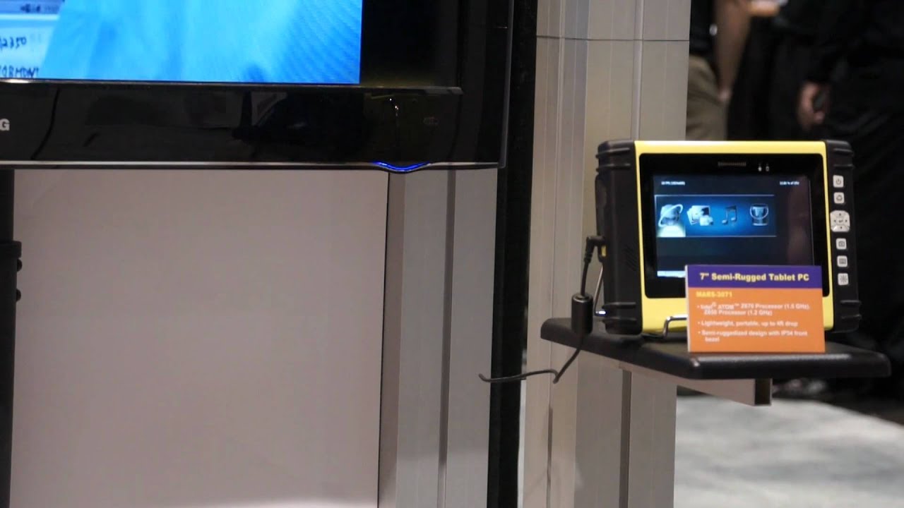 Modex 2012 - Semi-Ruggedized Tablet PC: MARS-3071 - YouTube